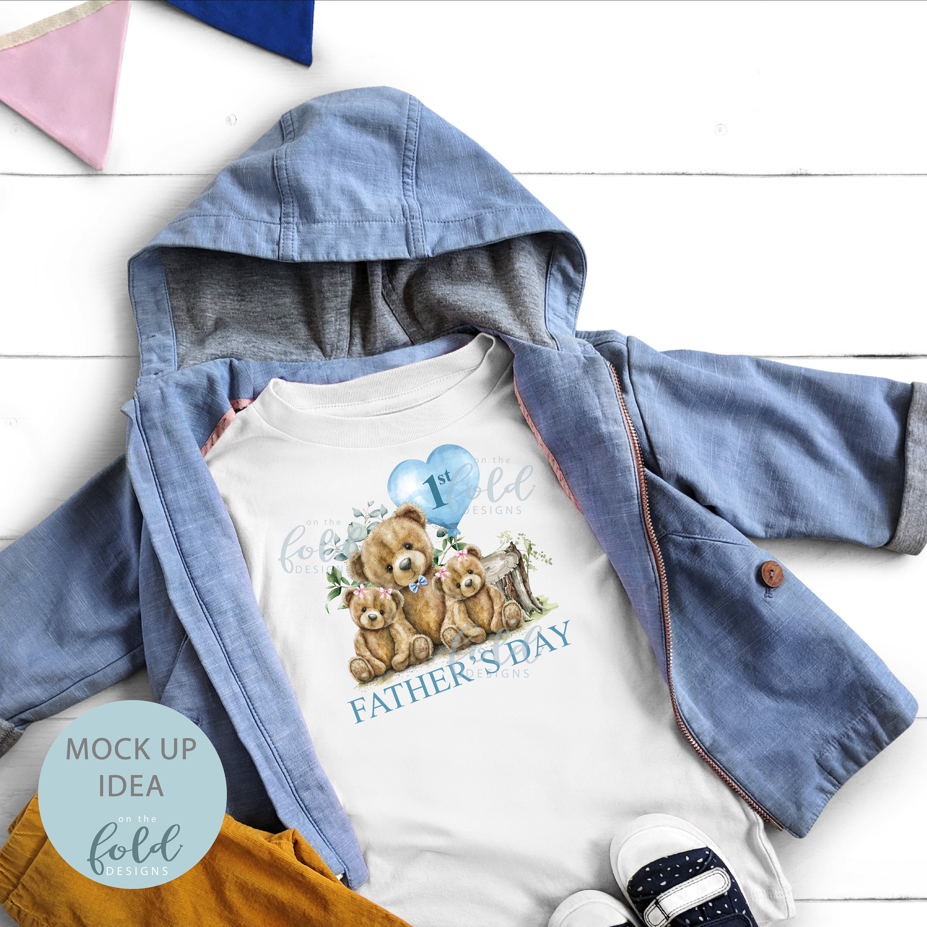 Twin Dad Teddy Bear 1st Fathers Day Clipart PNG Download Transparent ...