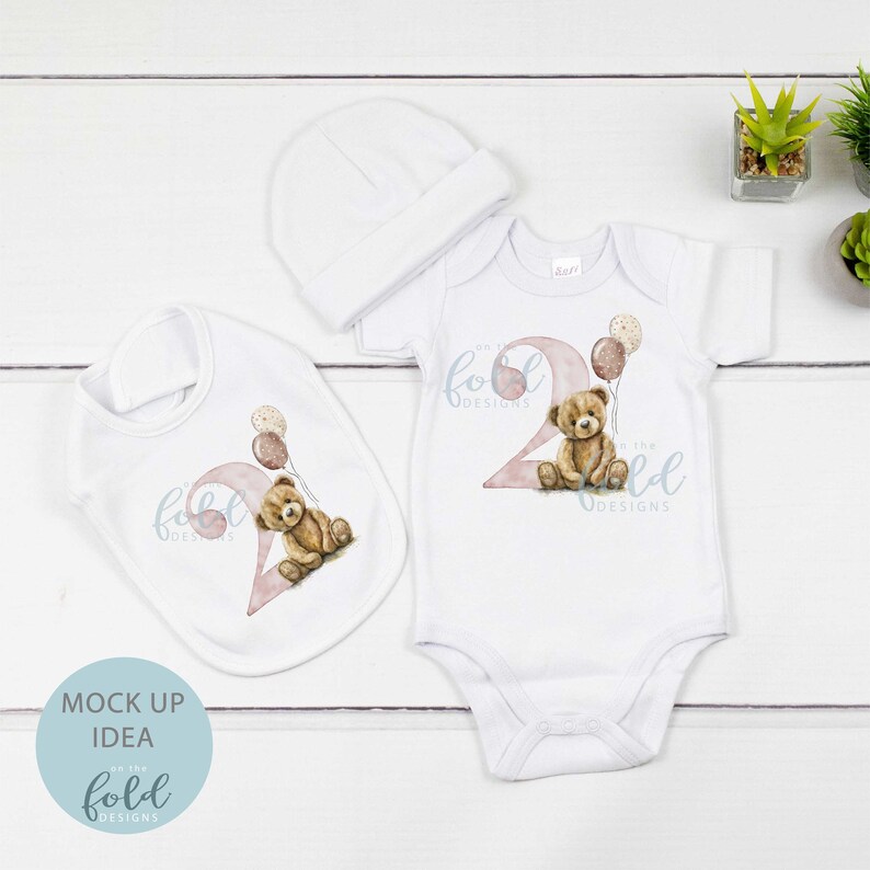 Teddy Bear Number 2 Balloons 2nd Birthday Clipart - Etsy