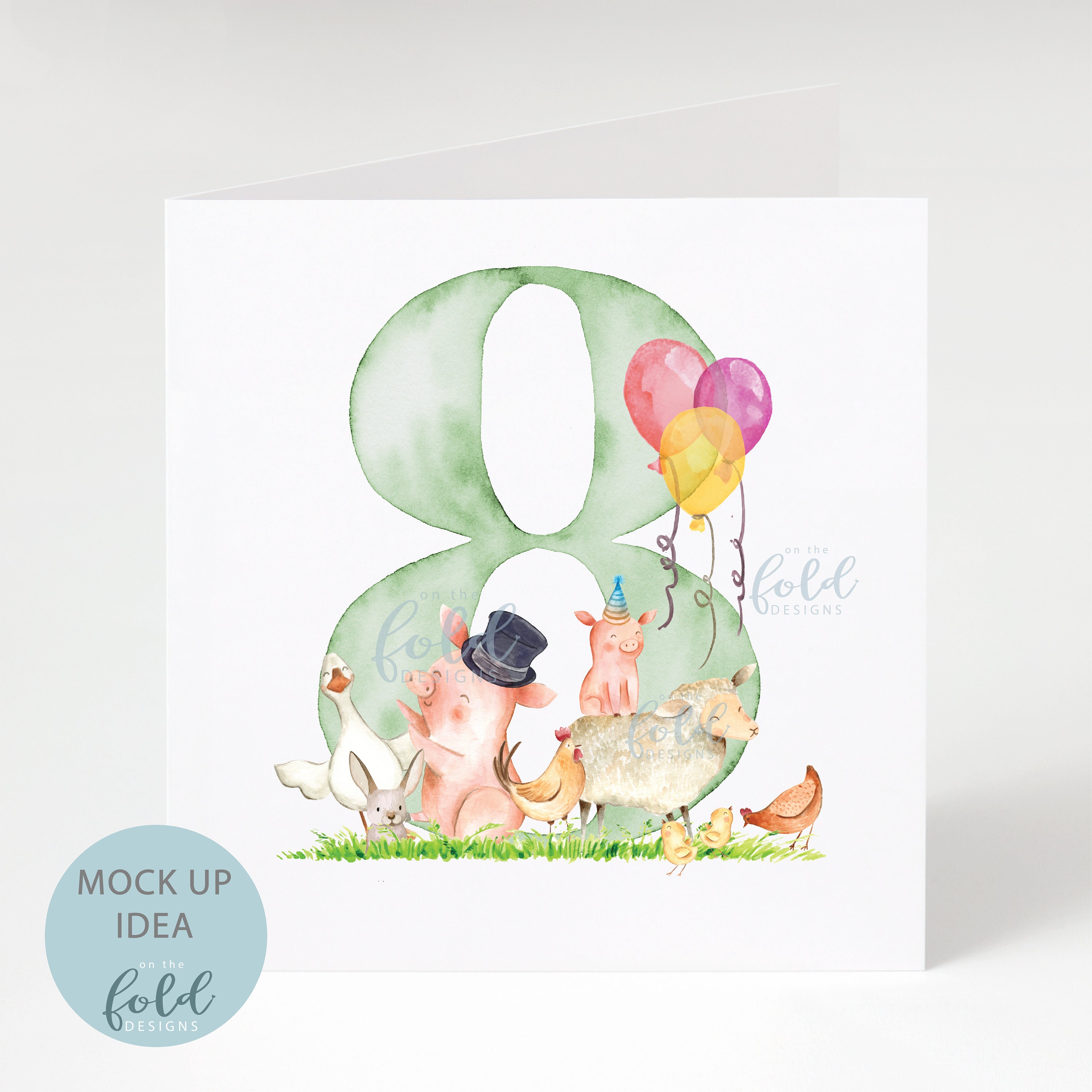 8th Birthday Farm Animal Clipart Sublimation Farmyard Fun - Etsy