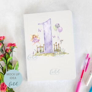 Fairy 1st Birthday Clipart Magical Purple Number One, Watercolor ...