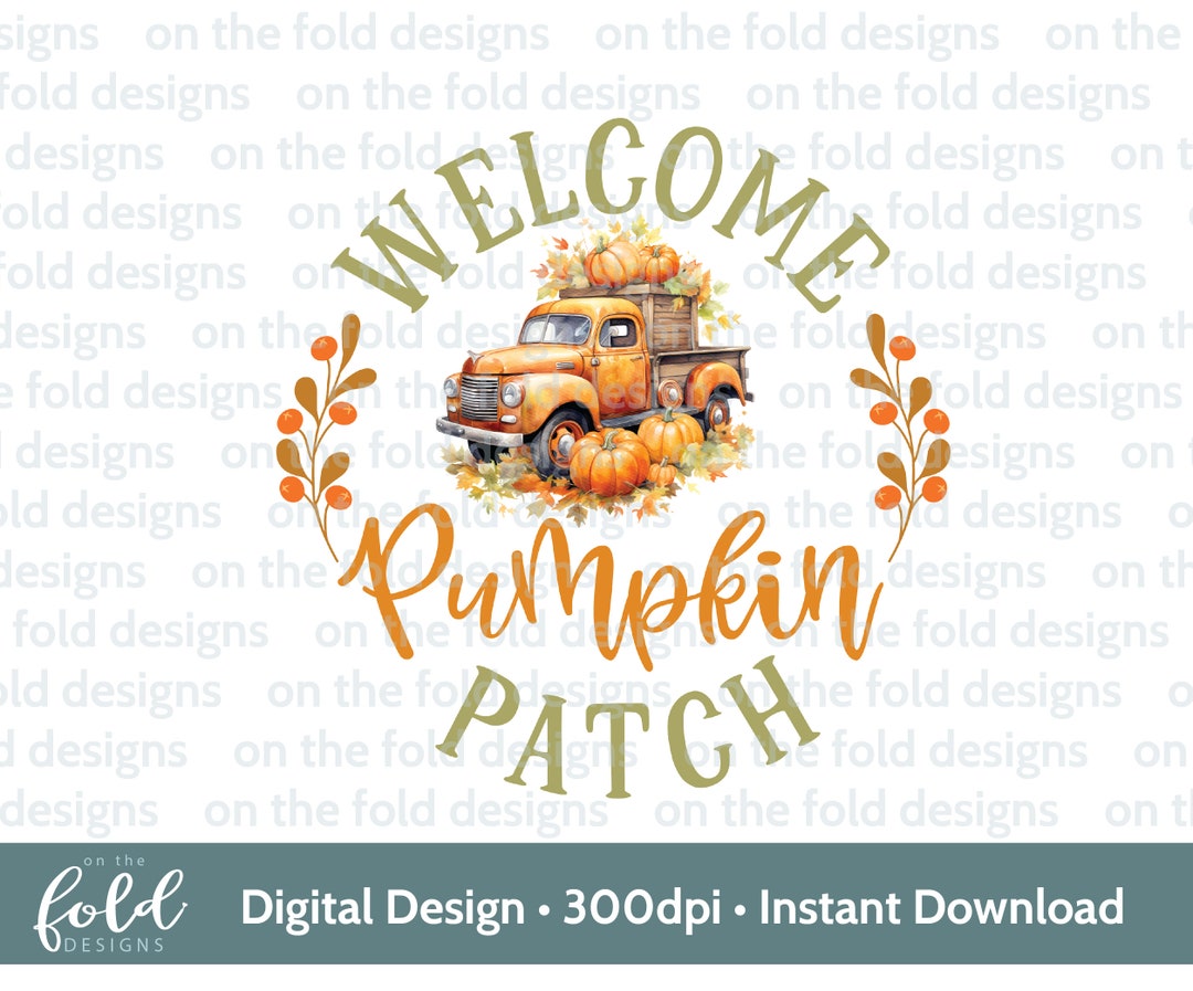 Welcome to the Pumpkin Patch Pink Sign Halloween PNG Digital Clipart ...