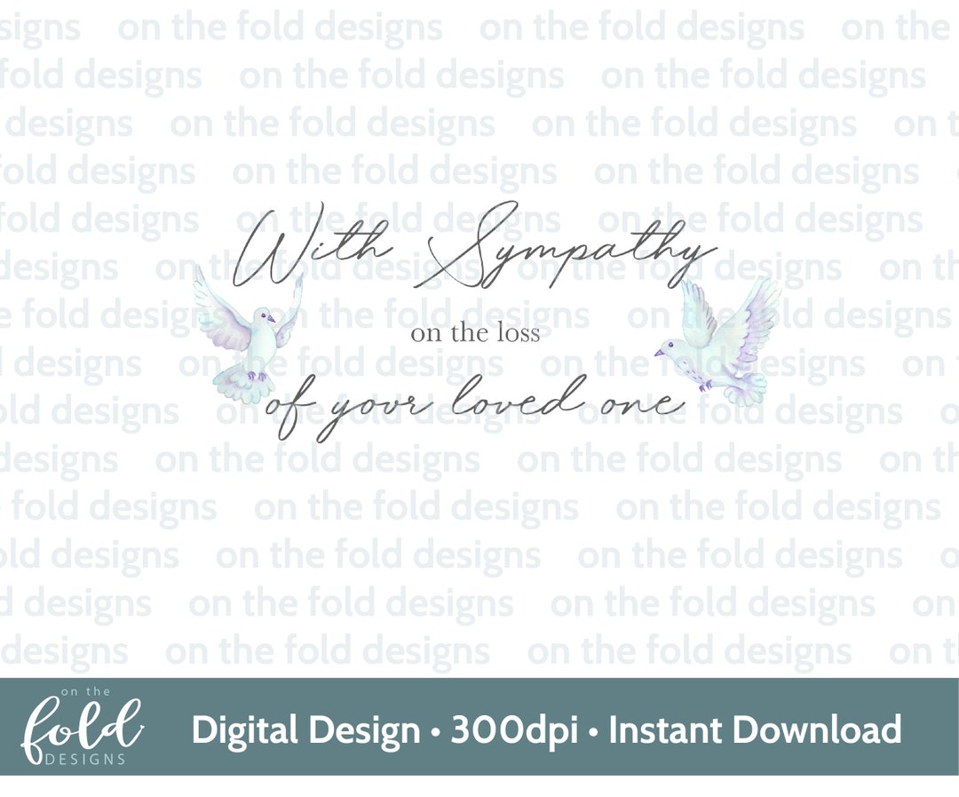 With Deepest Sympathy Clipart, Sincere Condolences, Png Clipart, Design ...