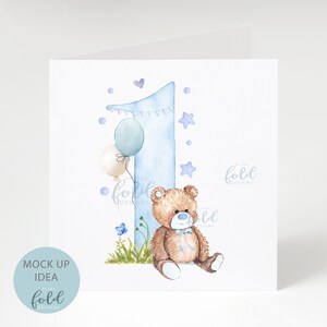 Teddy Bear, Number One, Balloons, Png Download, Transparent Background ...