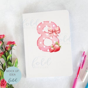 Strawberry 8th Birthday Clipart PNG Berry Cute Eight Image Iron on ...