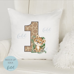 1st Birthday Number One Clipart, Safari Animal, Png, Transparent ...