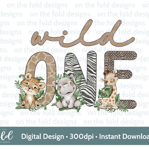 Safari Wild One Clipart, Jungle Animals, Png, Transparent Clipart ...
