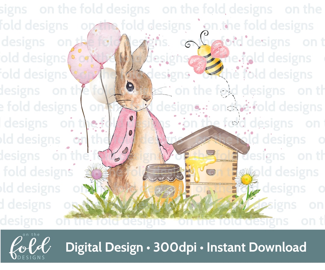 Peter Rabbit Bee, Png Download, Transparent Background, Bee Hive ...