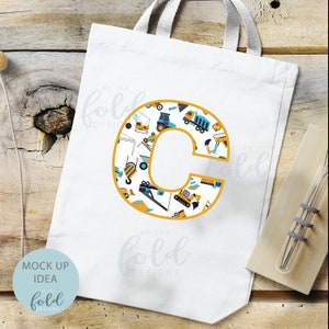 Construction Alphabet Letters Clipart Digger Tractor Crane PNG Clipart ...