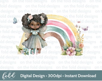 Fairy Princess Rainbow PNG Design File Sublimation Instant Download ...