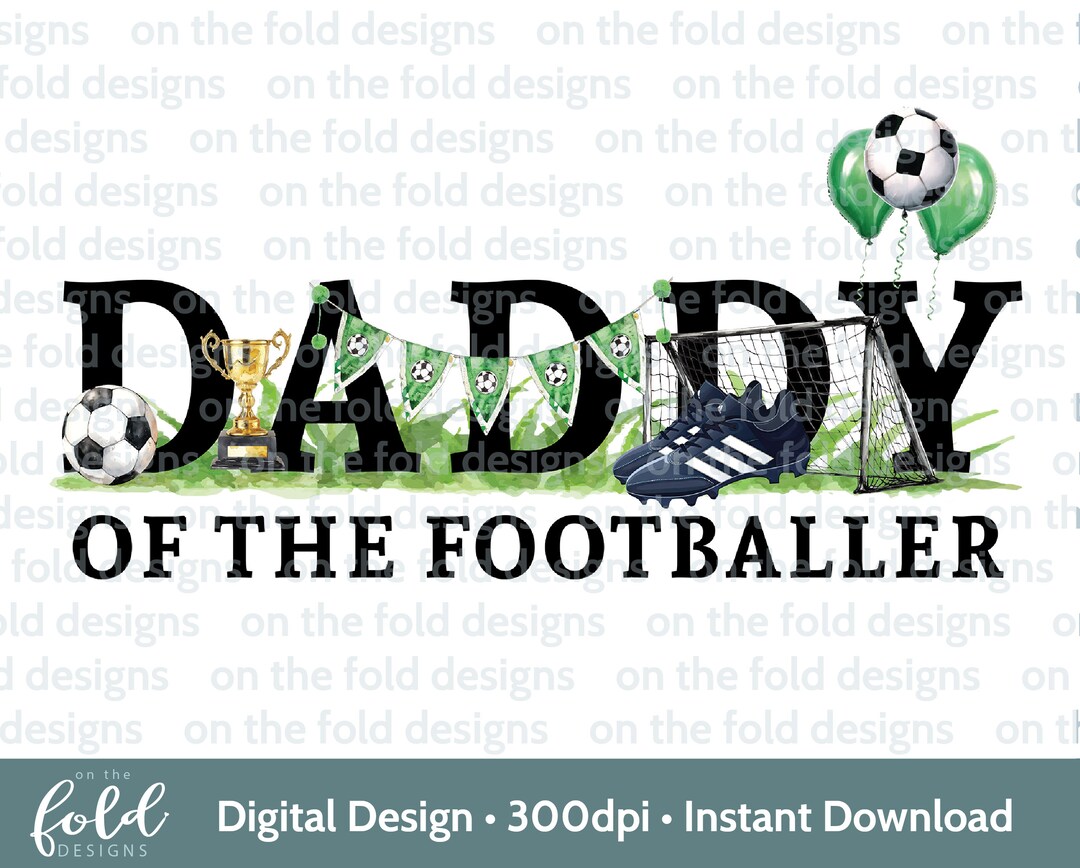 Football Mad Dad Clipart Soccer Birthday Tshirt Baby Vest Card Print ...