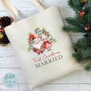 Santa and Mrs Claus First Christmas Married, Winter Woodland, North ...