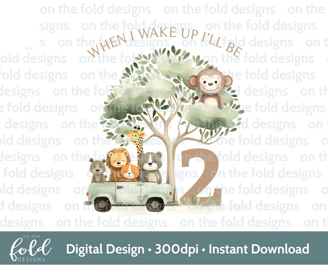 Safari Lion 2nd Birthday, Clipart, Number Two PNG, Jungle Animal ...