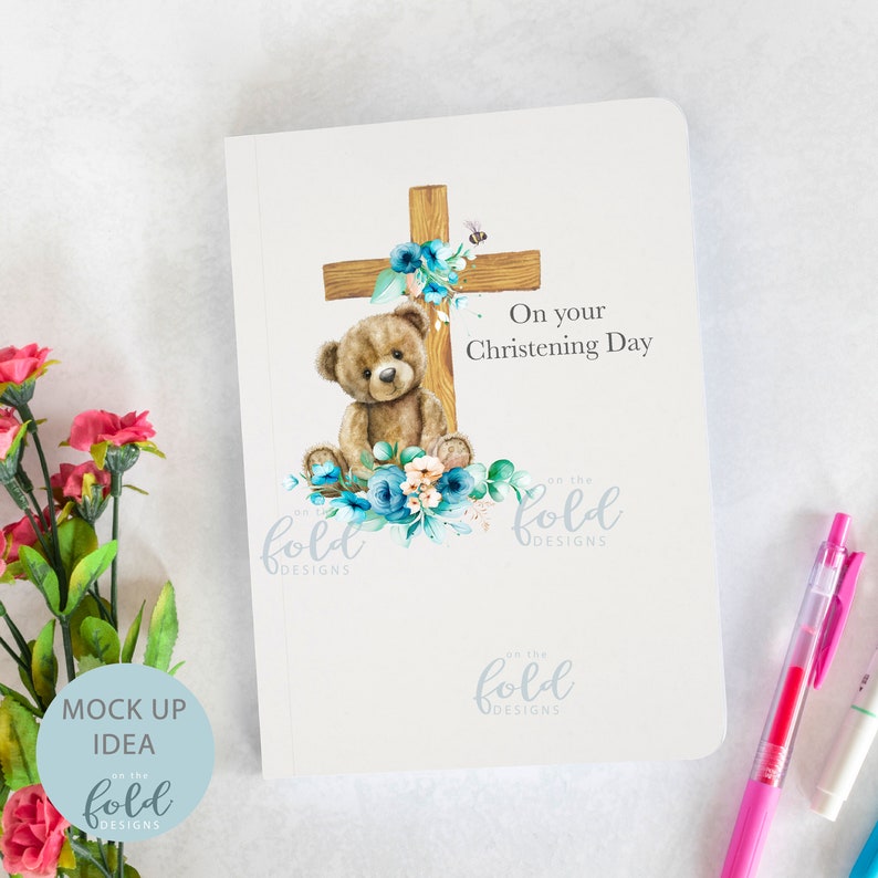 Teddy Bear Christening, Baptism, Naming Day, Holy Communion Cross, PNG ...