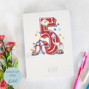 Circus 5th Birthday Clipart PNG Number Five Party Theme Instant ...