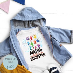 Multiplication Maths Rockstar Clipart Sublimation PNG Instant Digital ...