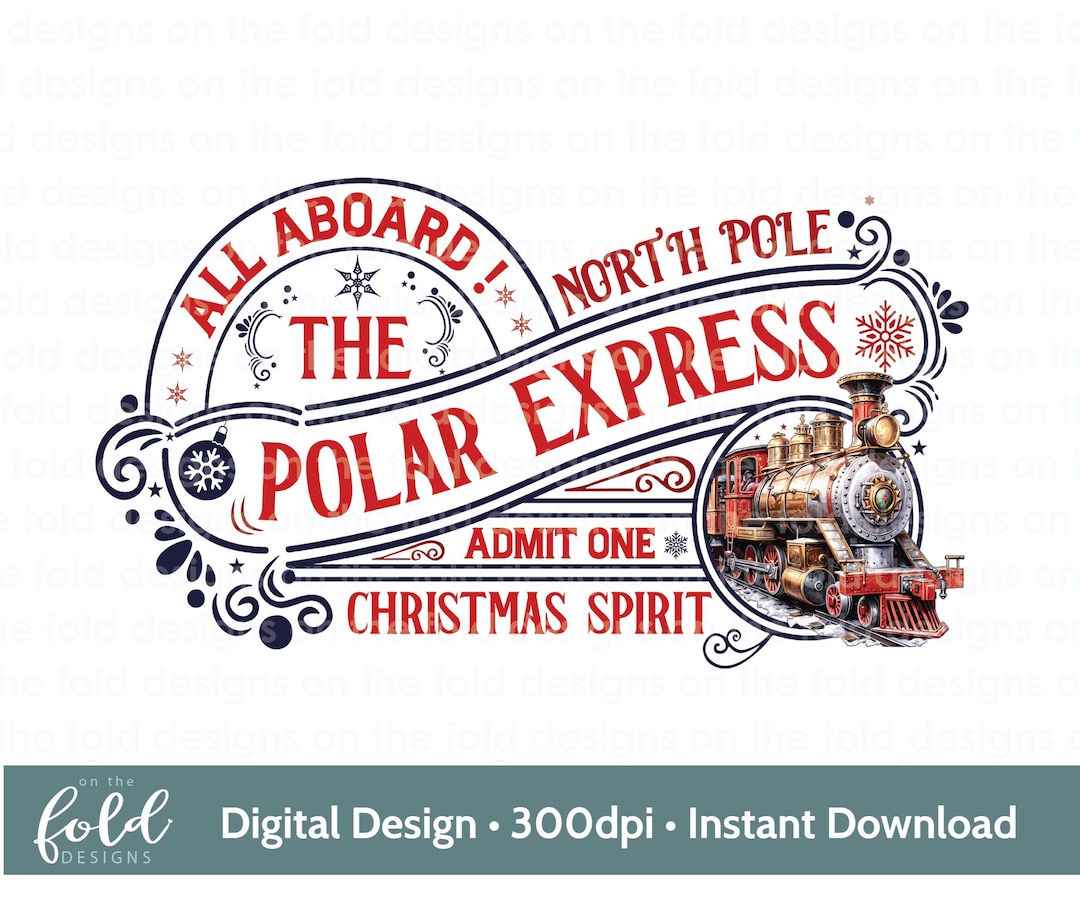 Polar Express Clipart Christmas Train, Blue Train, Xmas Holiday, T ...