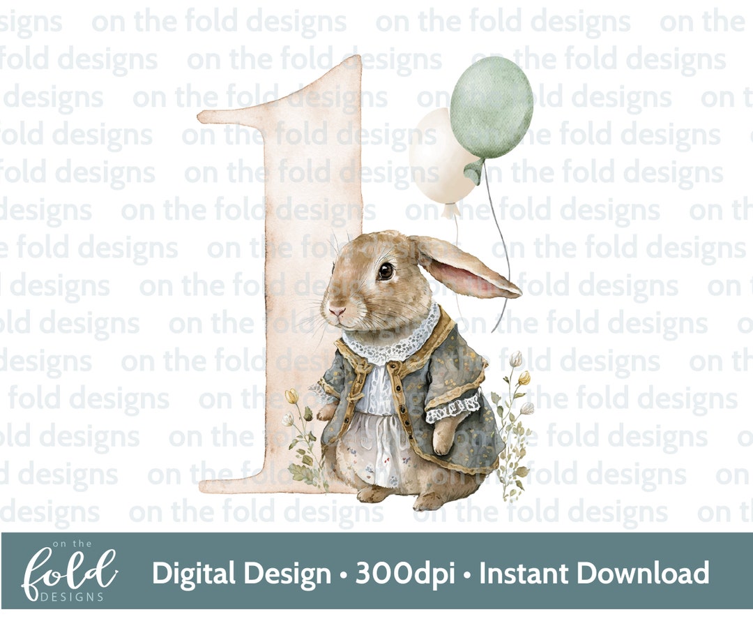 Bunny Rabbit, 1st Birthday, Png Clipart, Transparent Background ...