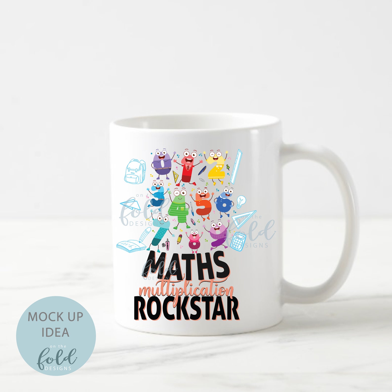 Multiplication Maths Rockstar Clipart Sublimation PNG Instant Digital ...