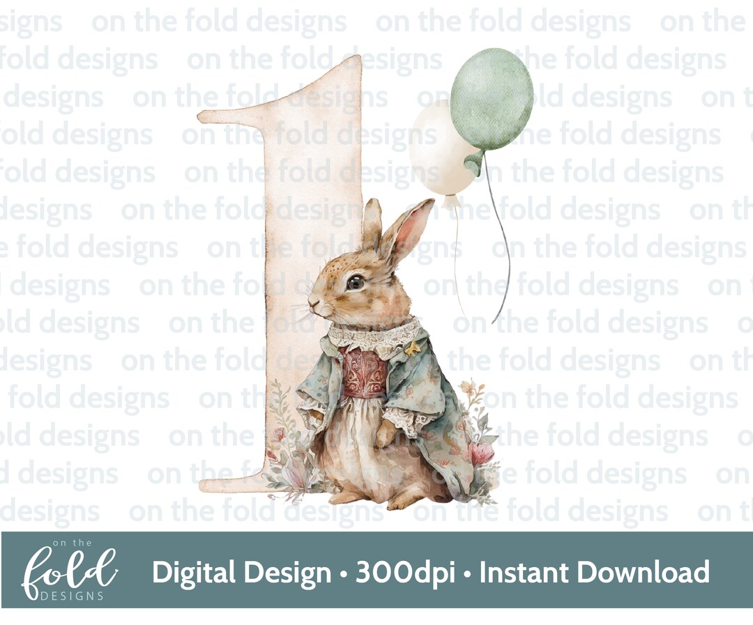 Bunny Rabbit, 1st Birthday, Png Clipart, Transparent Background ...