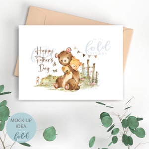 Father's Day, Daddy Bear, Clipart, Baby Bear, Cute Daddy, 1st Fathers ...