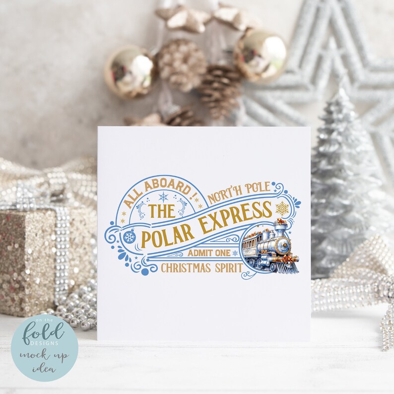 Polar Express Clipart, Christmas Train, Blue Train, Xmas Holiday T ...