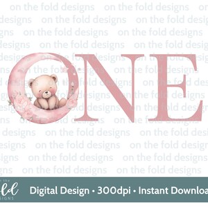 Teddy Bear 1st Birthday Clipart, Sublimation PNG (digital Download) - Etsy
