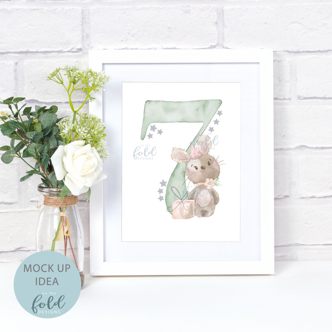 Mouse, Number 7, Balloons, 7th Birthday, Clipart, Sublimation. PNG ...