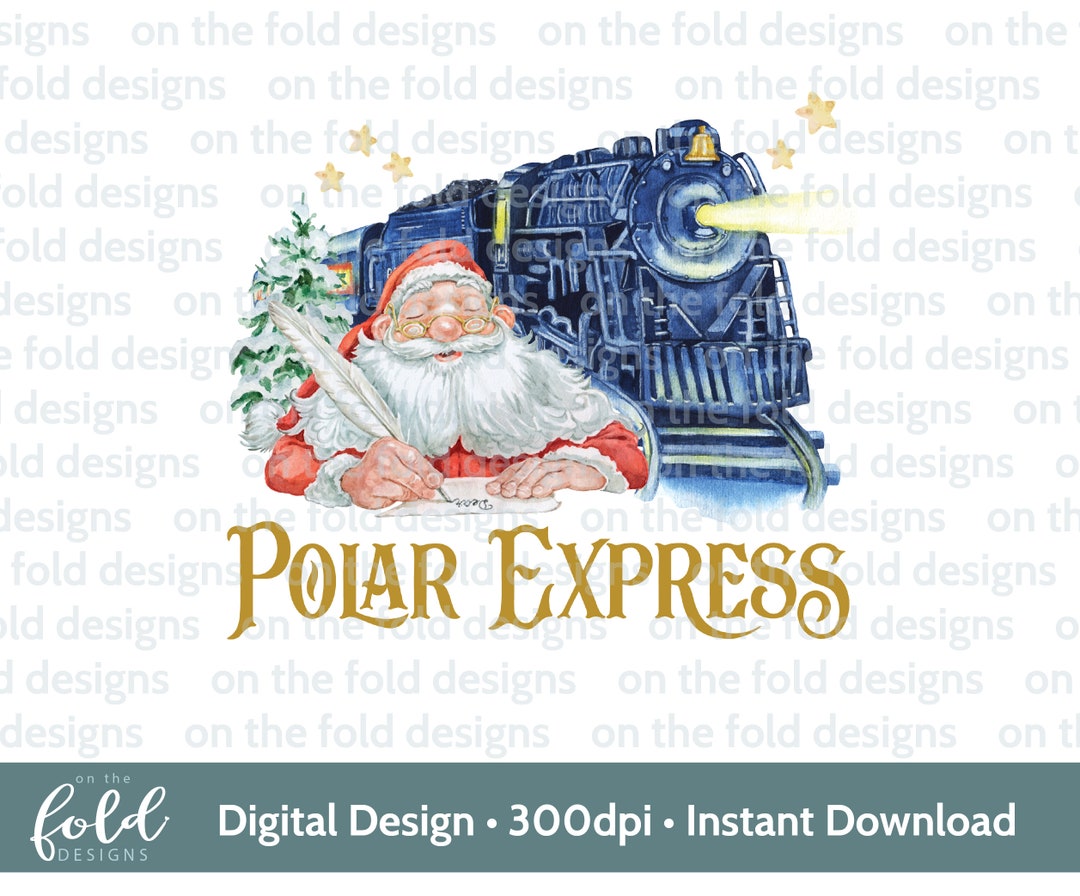 Polar Express Clipart, Christmas Train, Blue Train, Santa Rudolph, T ...
