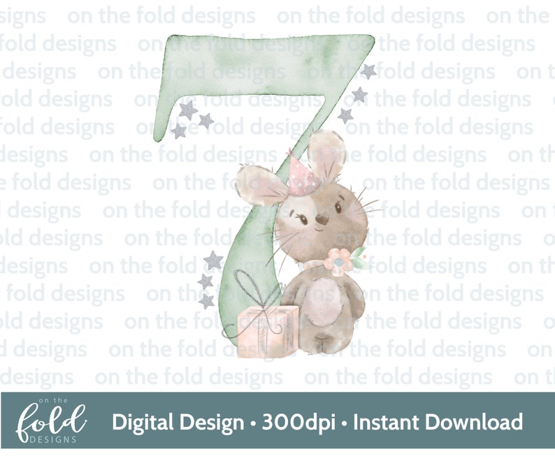 Mouse 7th Birthday Clipart, Balloons PNG (digital Download) - Etsy