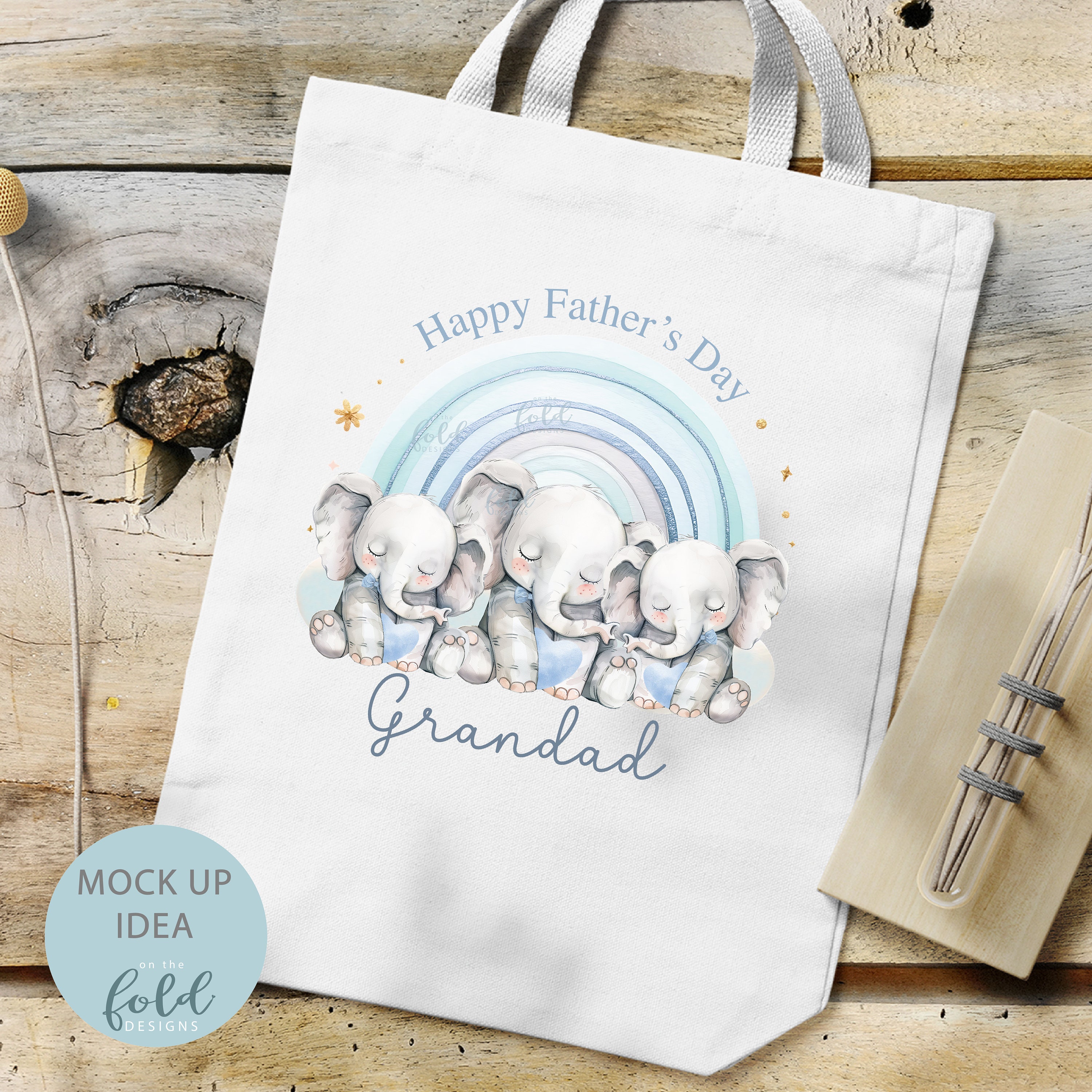 Fathers Day Grandad Clipart Elephant 1st Father's Day Blue Rainbow ...