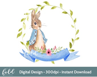Watercolor Peter Rabbit Png - Etsy