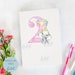 Elephant 2nd Birthday Number Two Png Safari Jungle Pink Number Design ...
