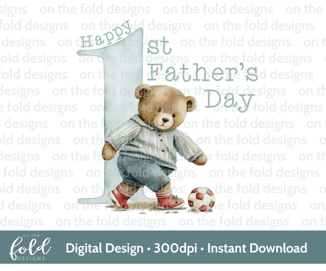 Father's Day Clipart, Daddy Football Image, Cute Daddy, 1st Fathers Day ...
