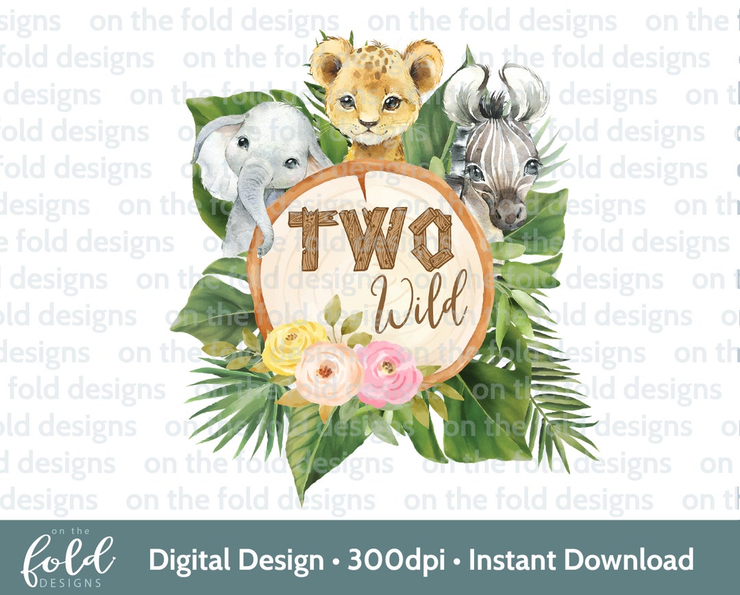 Two Wild Clipart 2nd Safari Animal PNG Sublimation UV DTG Design ...
