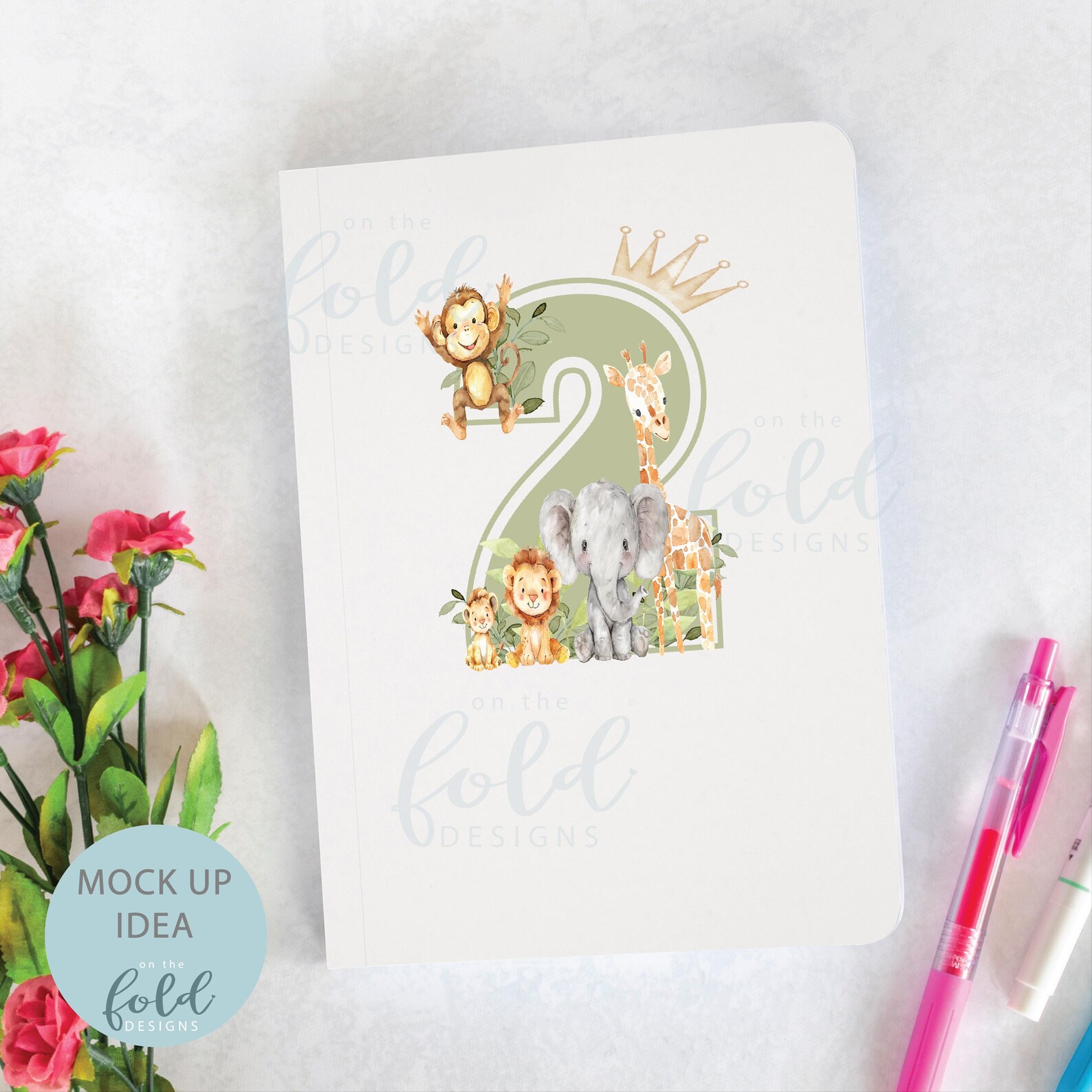 Safari 2nd Birthday, Clipart, Number Two PNG, Jungle Animal Sublimation ...