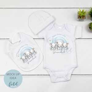 Fathers Day Grandad Clipart Elephant 1st Father's Day Blue Rainbow ...