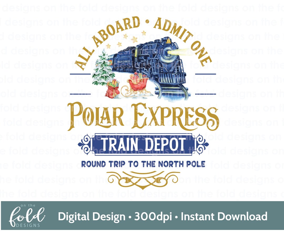 Polar Express Clipart, Christmas Train, Believe, Blue Train, Xmas ...