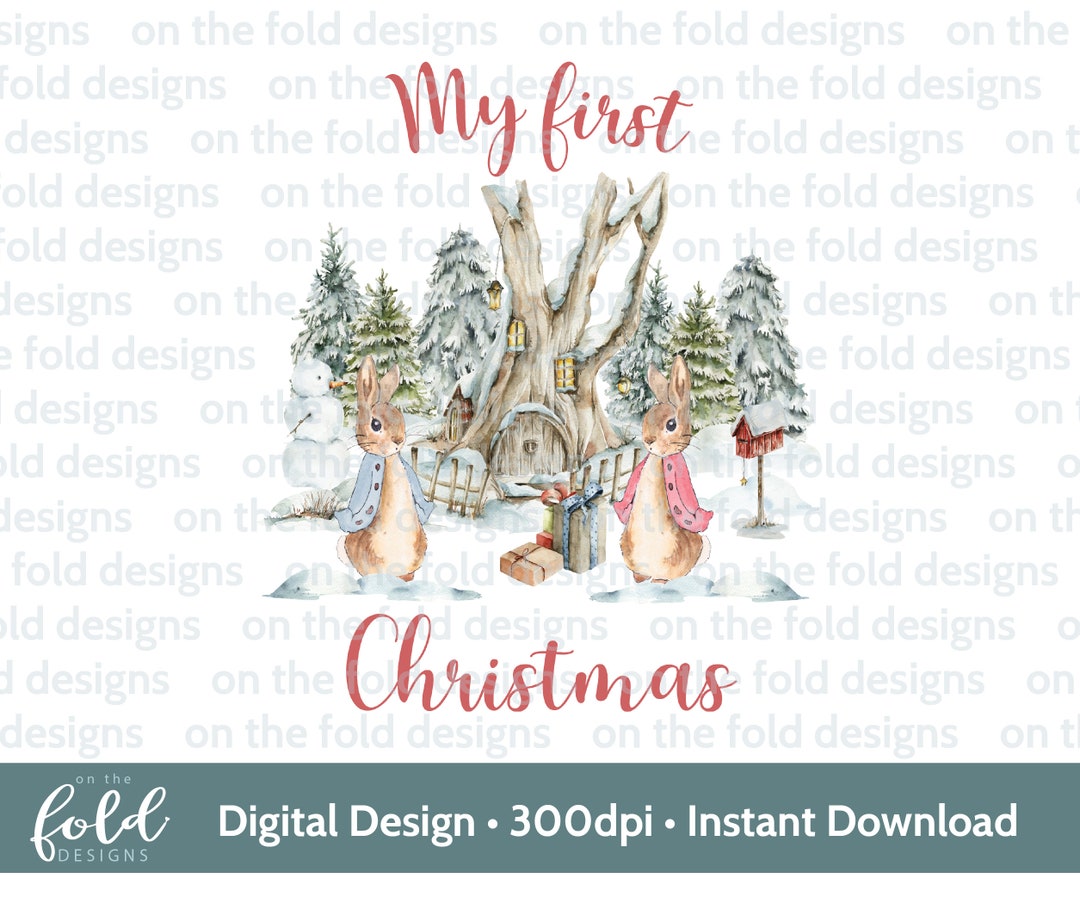 Peter Rabbit 1st Christmas Flopsy Bunny Winter Wonderland - Etsy UK