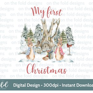 Peter Rabbit 1st Christmas Flopsy Bunny Winter Wonderland - Etsy UK