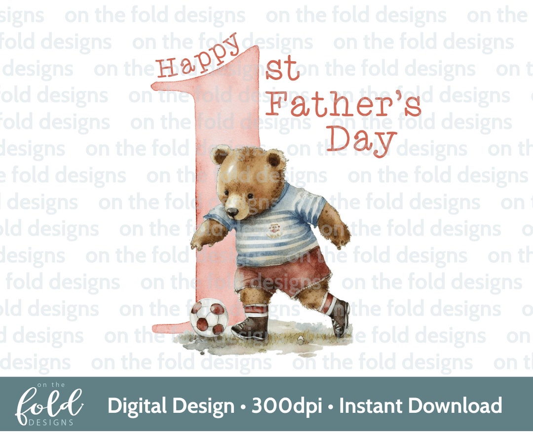 Father's Day Clipart, Daddy Football Image, Cute Daddy, 1st Fathers Day ...