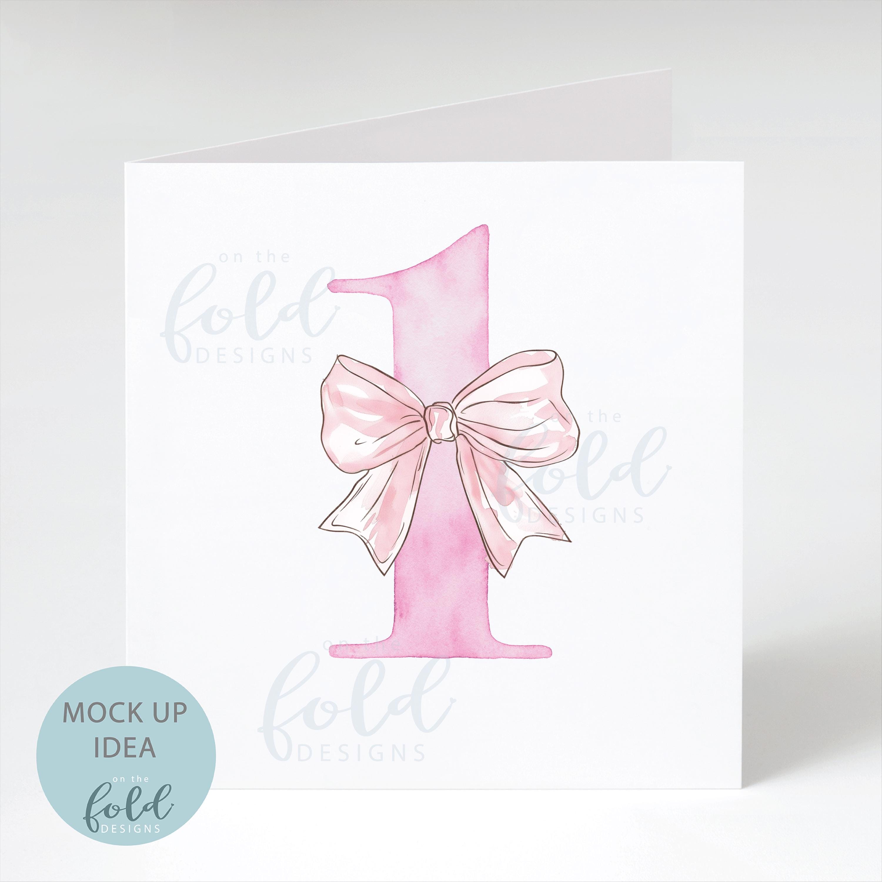 Pink Bow 1st Birthday Clipart Coquette Number One Png Sublimation Baby ...