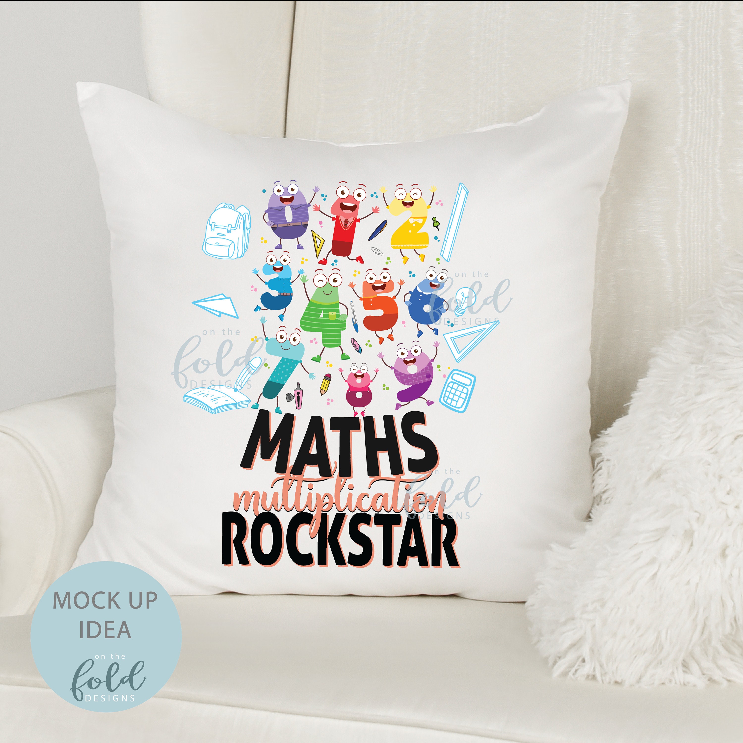 Multiplication Maths Rockstar Clipart Sublimation PNG Instant Digital ...