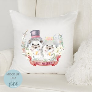Hedgehogs, Wedding, Just Married, Clipart Instant Download Transparent ...