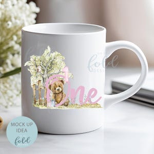 1st Birthday Clipart Teddy Number One PNG Instant Download Sublimation ...