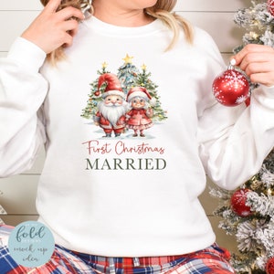 Santa and Mrs Claus First Christmas Married, Winter Woodland, North ...