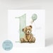 Teddy Bear, Number 1, Balloons, 1st Birthday, Clipart, Sublimation. PNG ...
