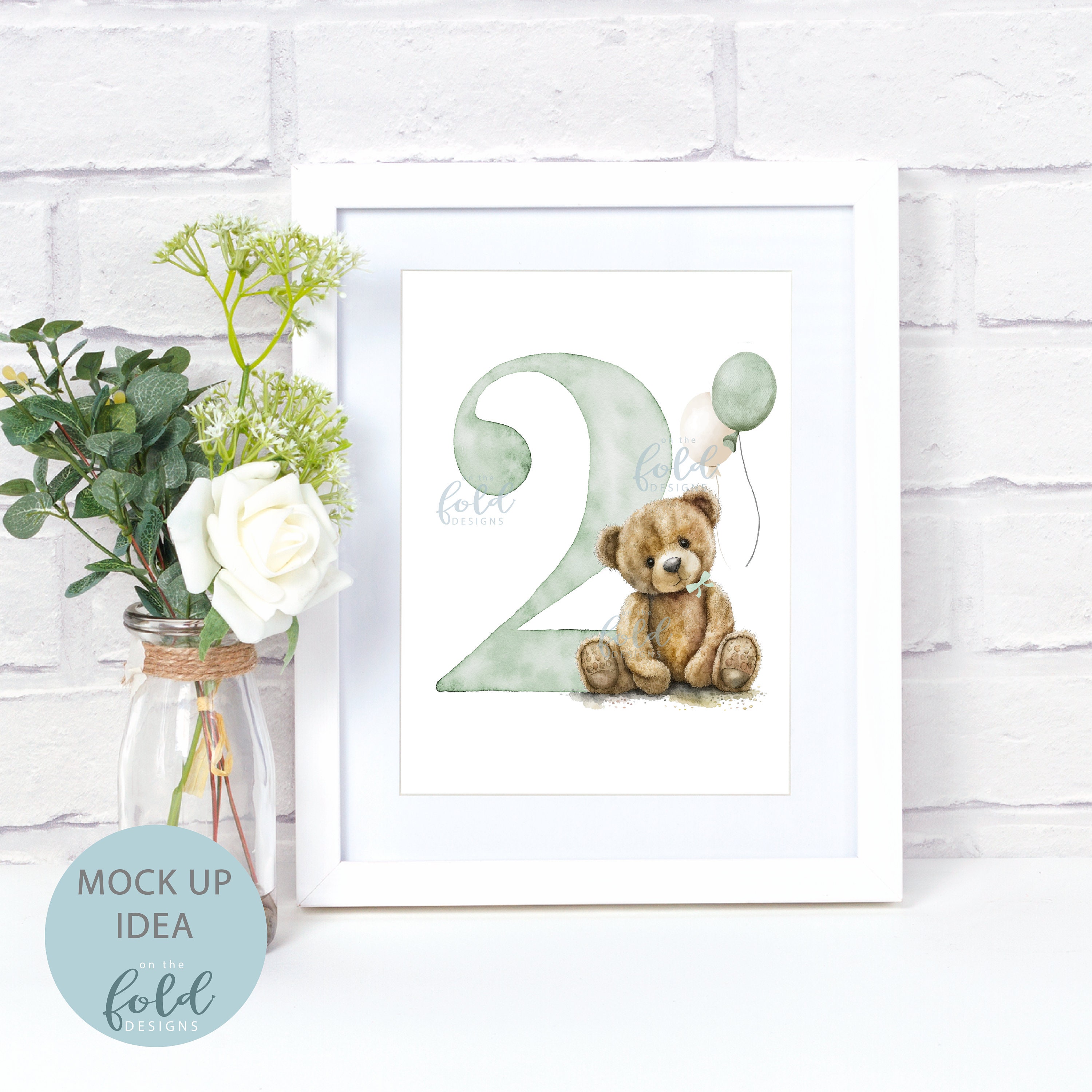 Teddy Bear, Number 2, Balloons, 2nd Birthday, Clipart, Green Balloons ...