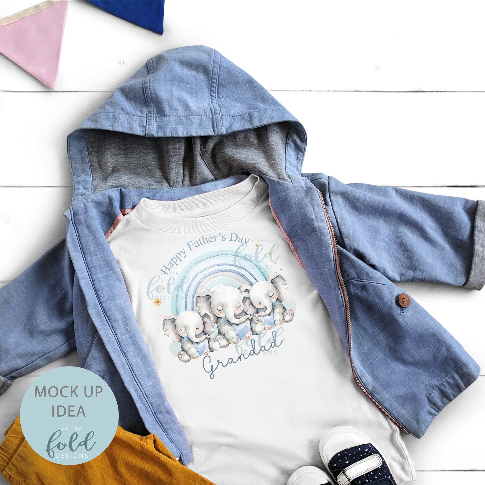 Fathers Day Grandad Clipart Elephant 1st Father's Day Blue Rainbow ...