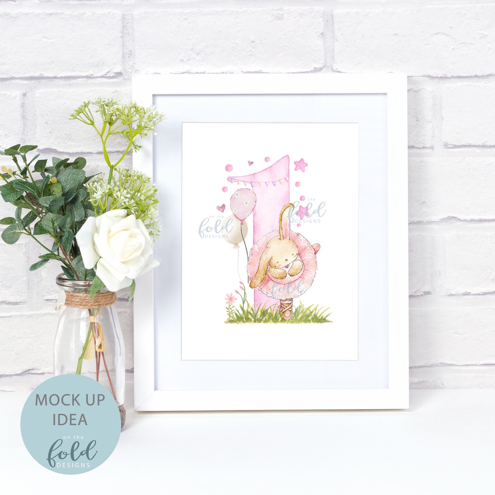 Ballerina, 1st Birthday, Ballet Bunny, Pink Dancer, Sublimation Design ...