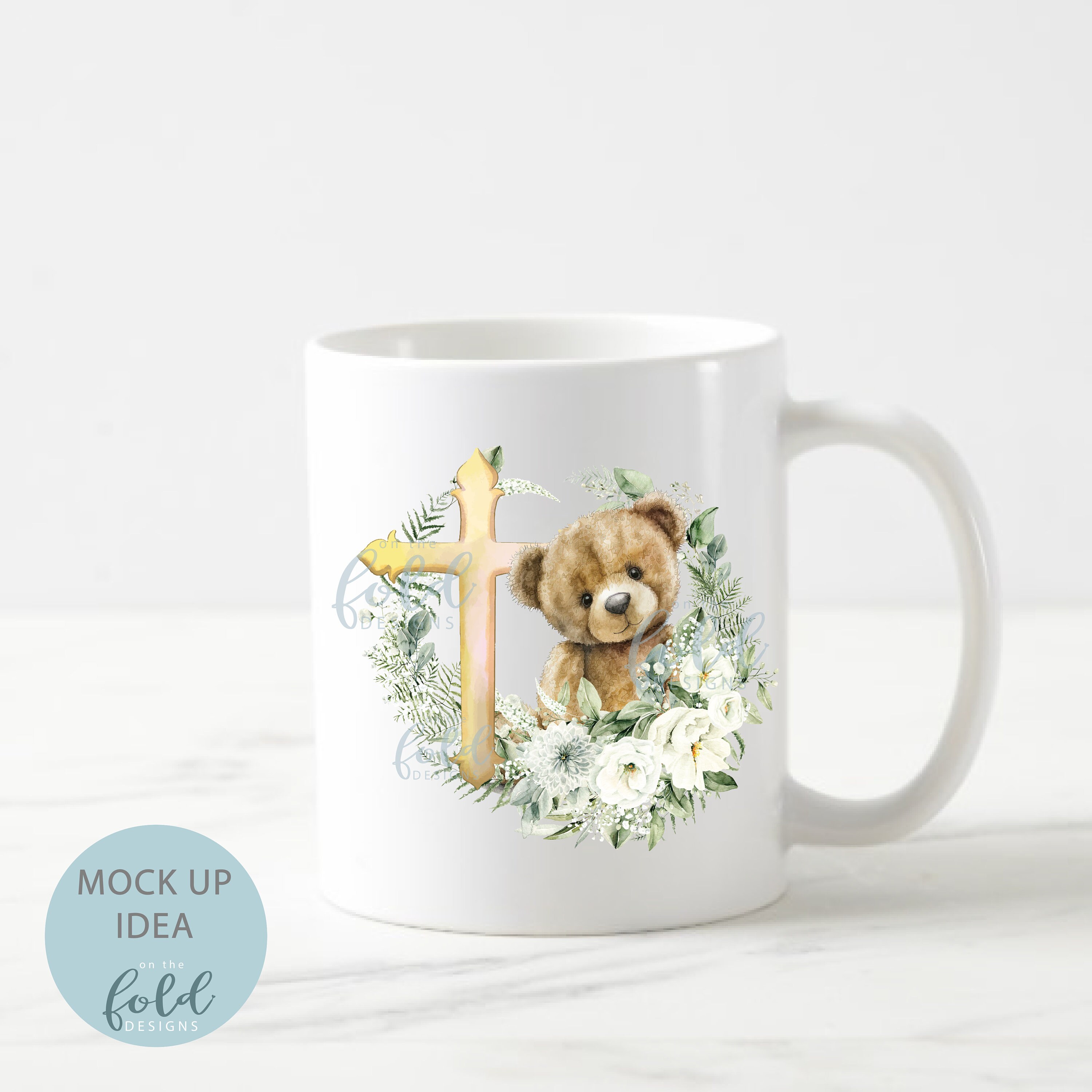Teddy Bear Christening Clipart Baptism Naming Day Communion Cross PNG ...